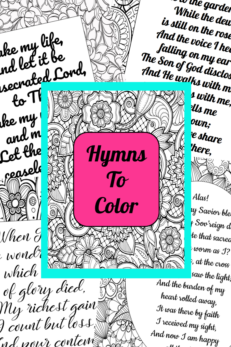 Hymns Coloring Pages {20 Different Hymns} – Fun Happy Home Printables