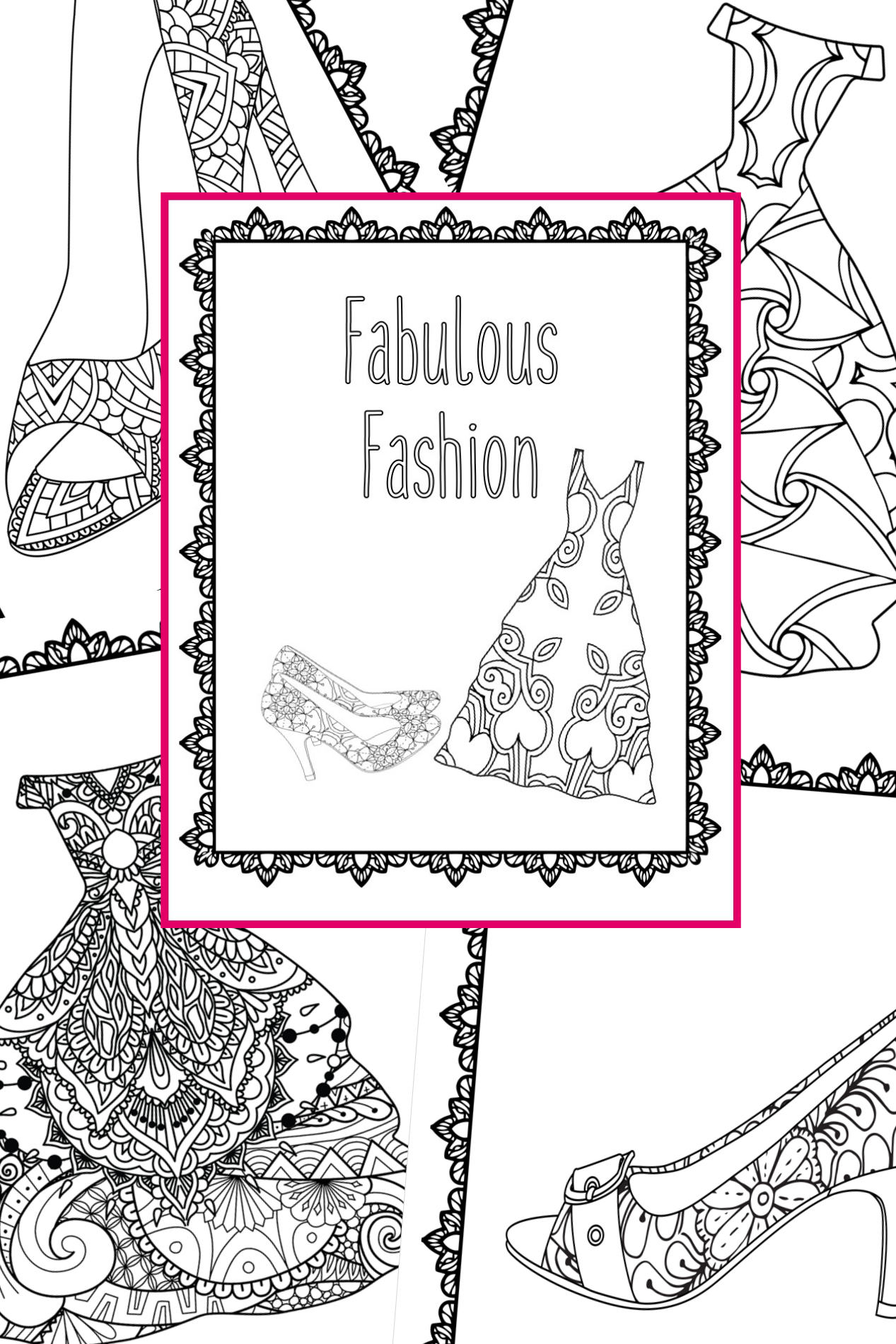 fashion design coloring pages printable